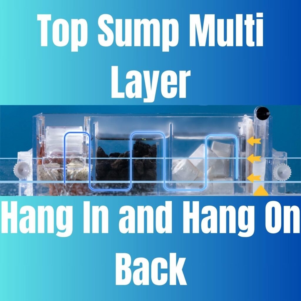 Transparent Acrylic Top Sump Filter Box With Pump & Filter Pad 5W 300L ...
